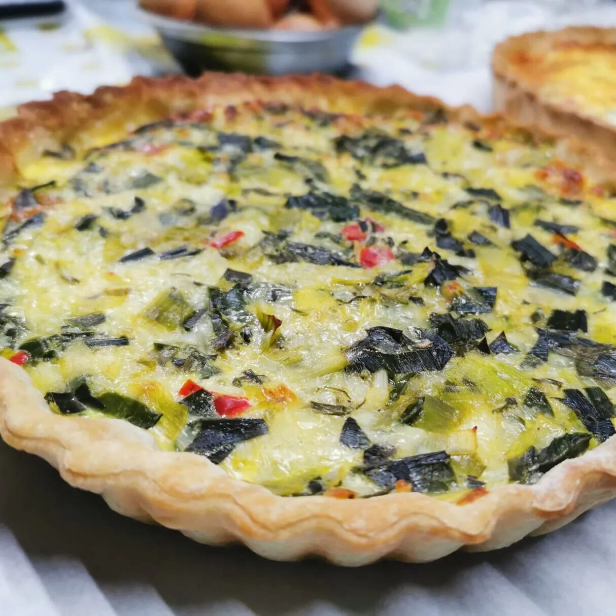Receta de la tarta de puerros - Receta de Argentina